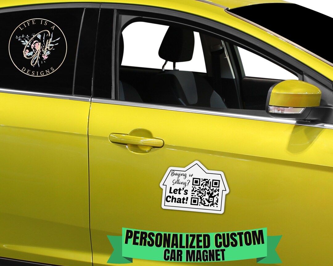 Realtor Card QR Code Car Magnets, Selling or Buying A House Magnet, QR ...