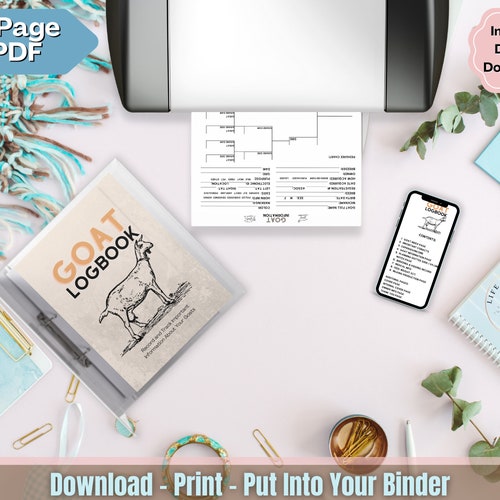 Goat Doe Health & Breeding Record Instant Download Organizer - Etsy