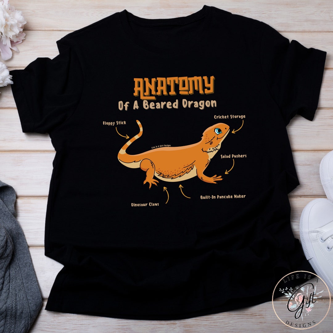 Anatomy of My Bearded Dragon Shirt, Bearded Dragon Gifts for Bearded ...