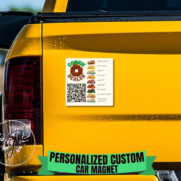 Car Magnet Decal for Business With Qr Code - Etsy