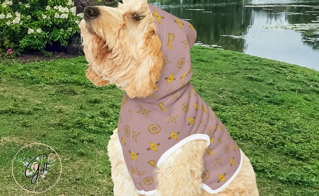 Luis Pawtton Pink Luxury Dog Hoodie Fancy Dog Hoodie Bougie - Etsy