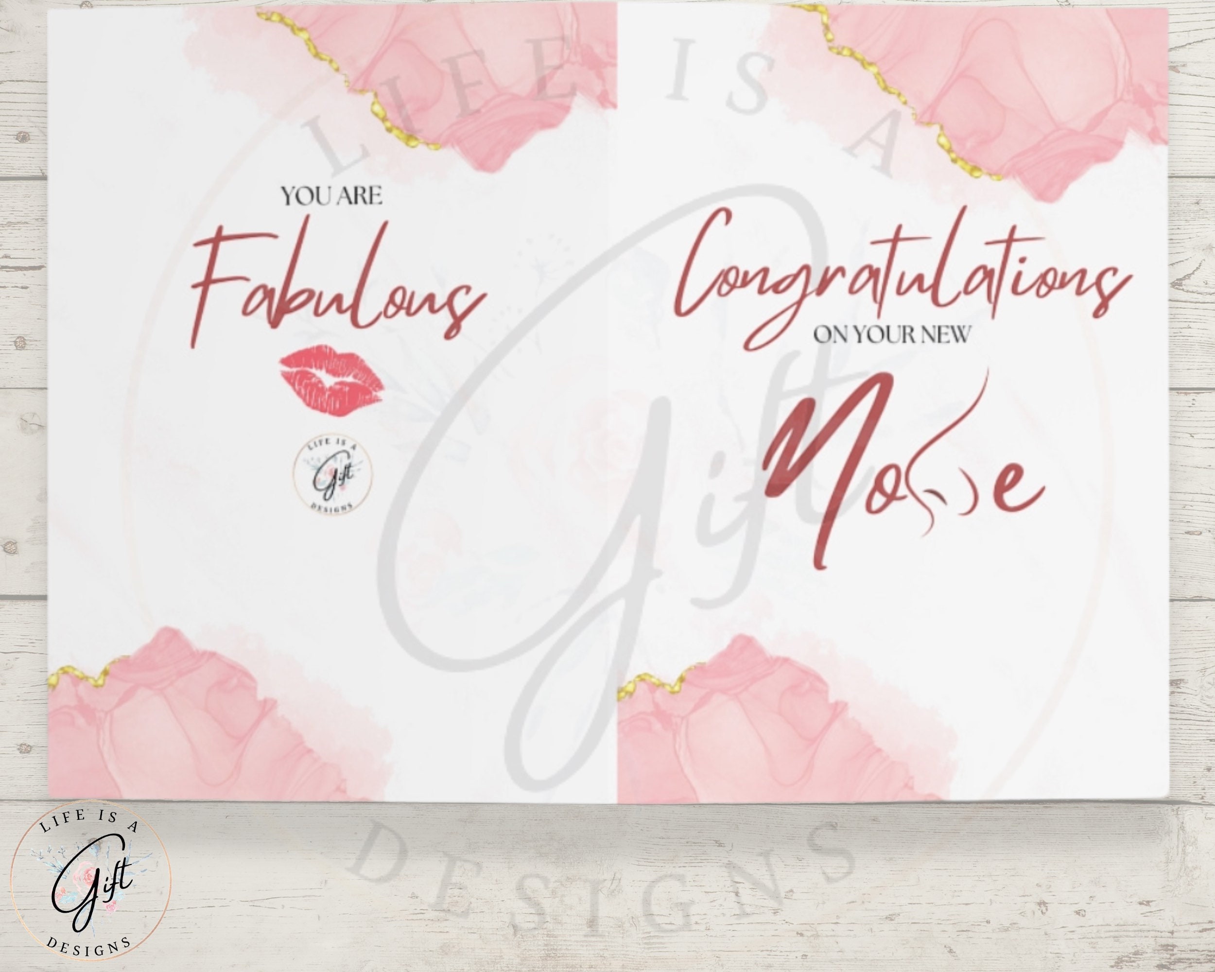 Congrats on Your Nose Job Card New Nose Card Funny - Etsy