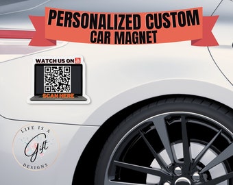 Qr Code Car Magnet - Etsy