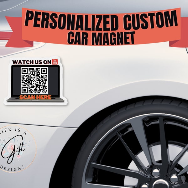 Qr Code Magnet for Car - Etsy