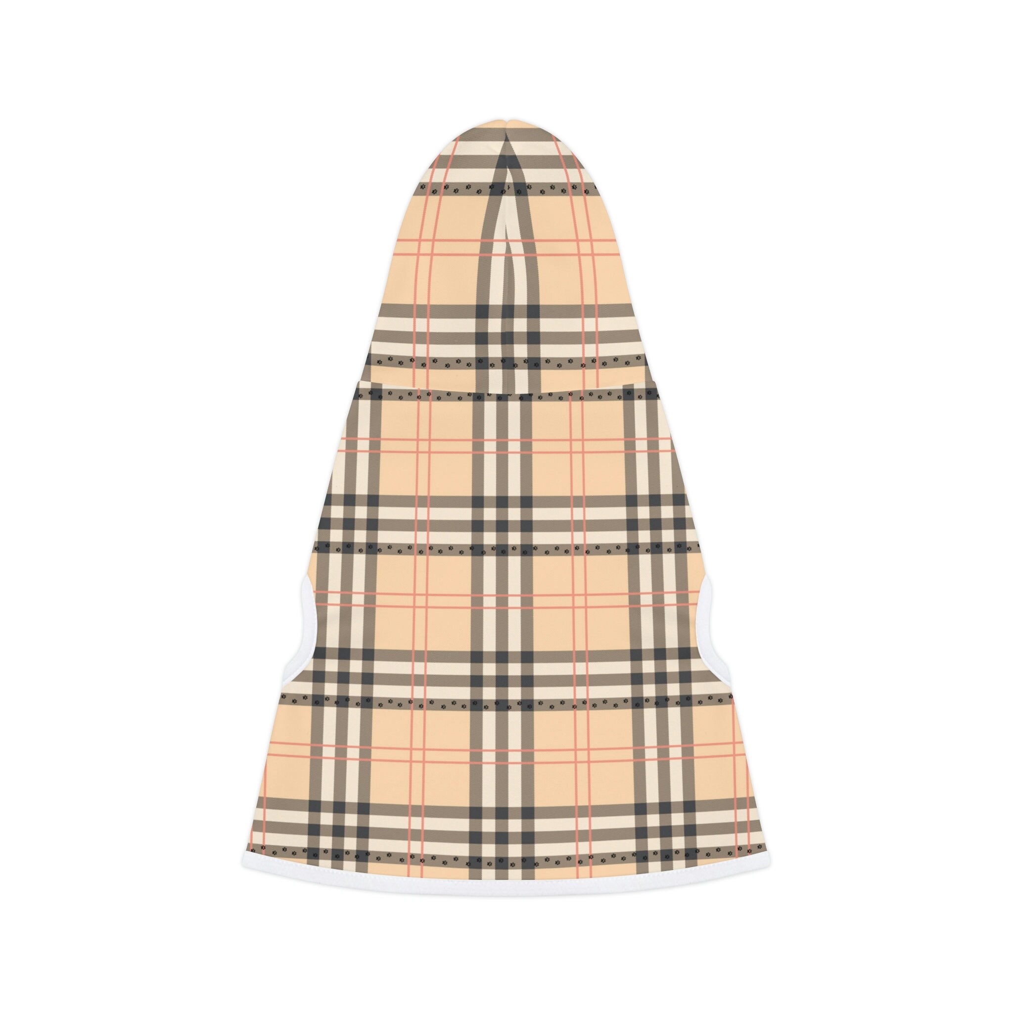 Furberry Plaid Faux Designer Dog Hoodie, Fancy Dog Hoodie, Bougie Dog ...