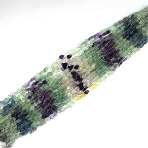 Multi Fluorite Gemstone Beads Multi Color Fluorite Natural - Etsy