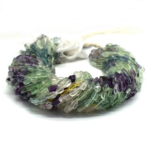 Multi Fluorite Gemstone Beads Multi Color Fluorite Natural - Etsy