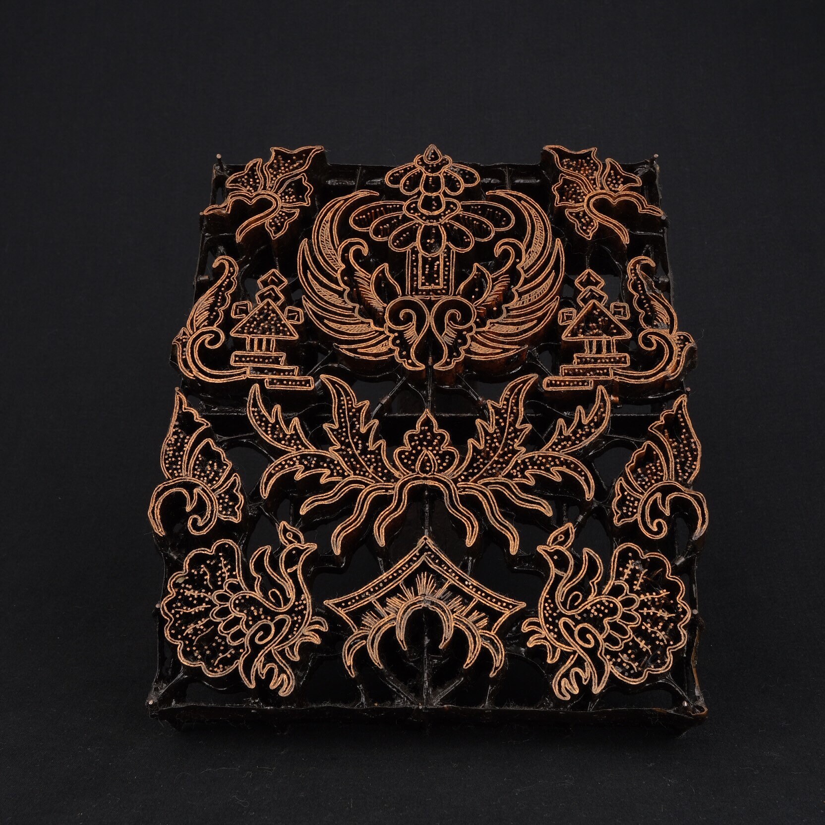 Antique 20th Indonesian Century Copper Batik Tjap Wax Fabric - Etsy