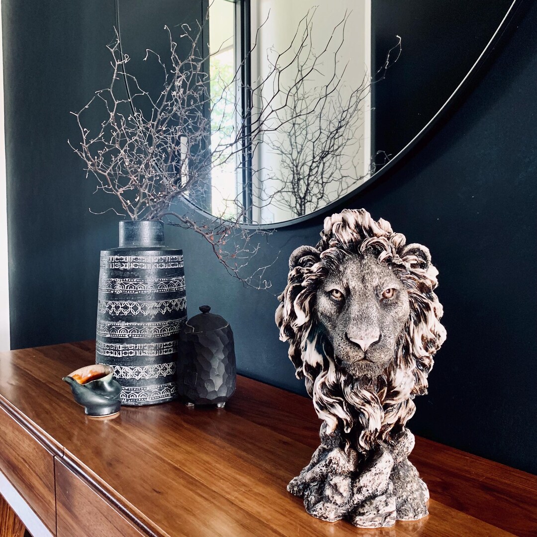A Captivatingly Beautiful Mexican Moulded Fish Bone Lion Sculpture. - Etsy