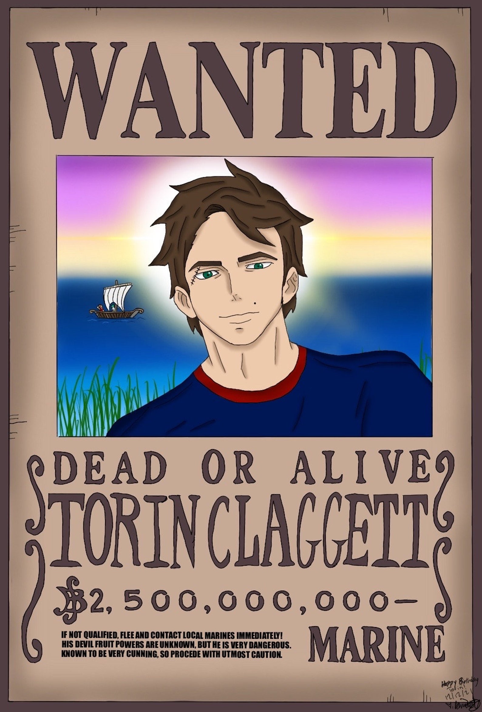 Custom One Piece Wanted Poster One Person Digital Etsy Canada