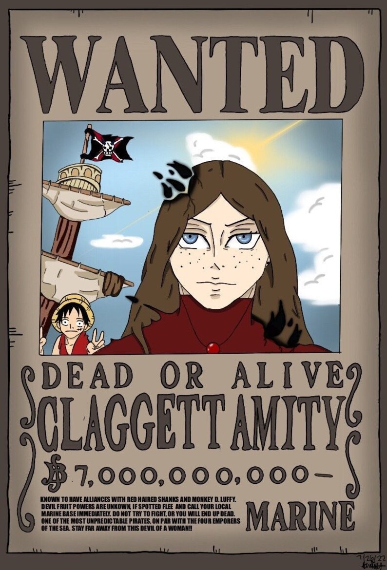 Custom One Piece Wanted Poster - Two People - Etsy