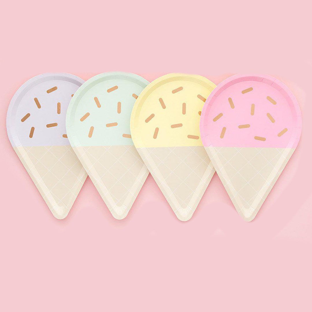 Ice Cream Disposable Party Plates Disposable Party Ware Dinner Ware ...