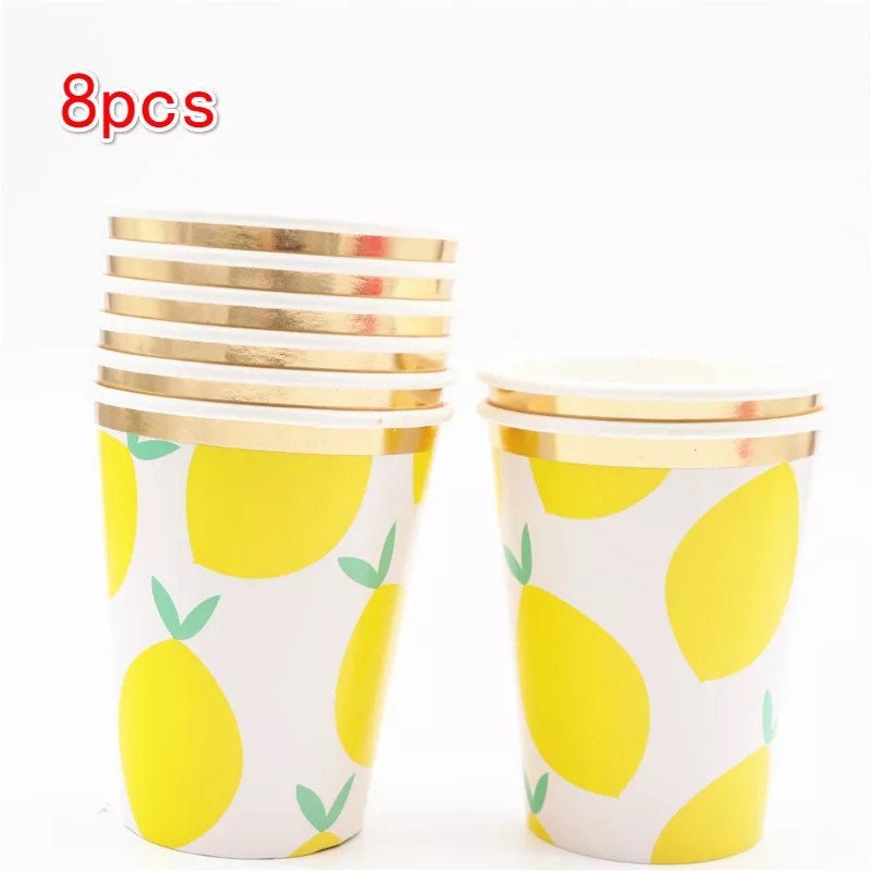 Lemon Theme Disposable Party Plates Disposable Party Ware Dinner Ware ...