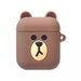 AirPod Bear Phone Case Cute Brown Bear Case Holder Protect - Etsy