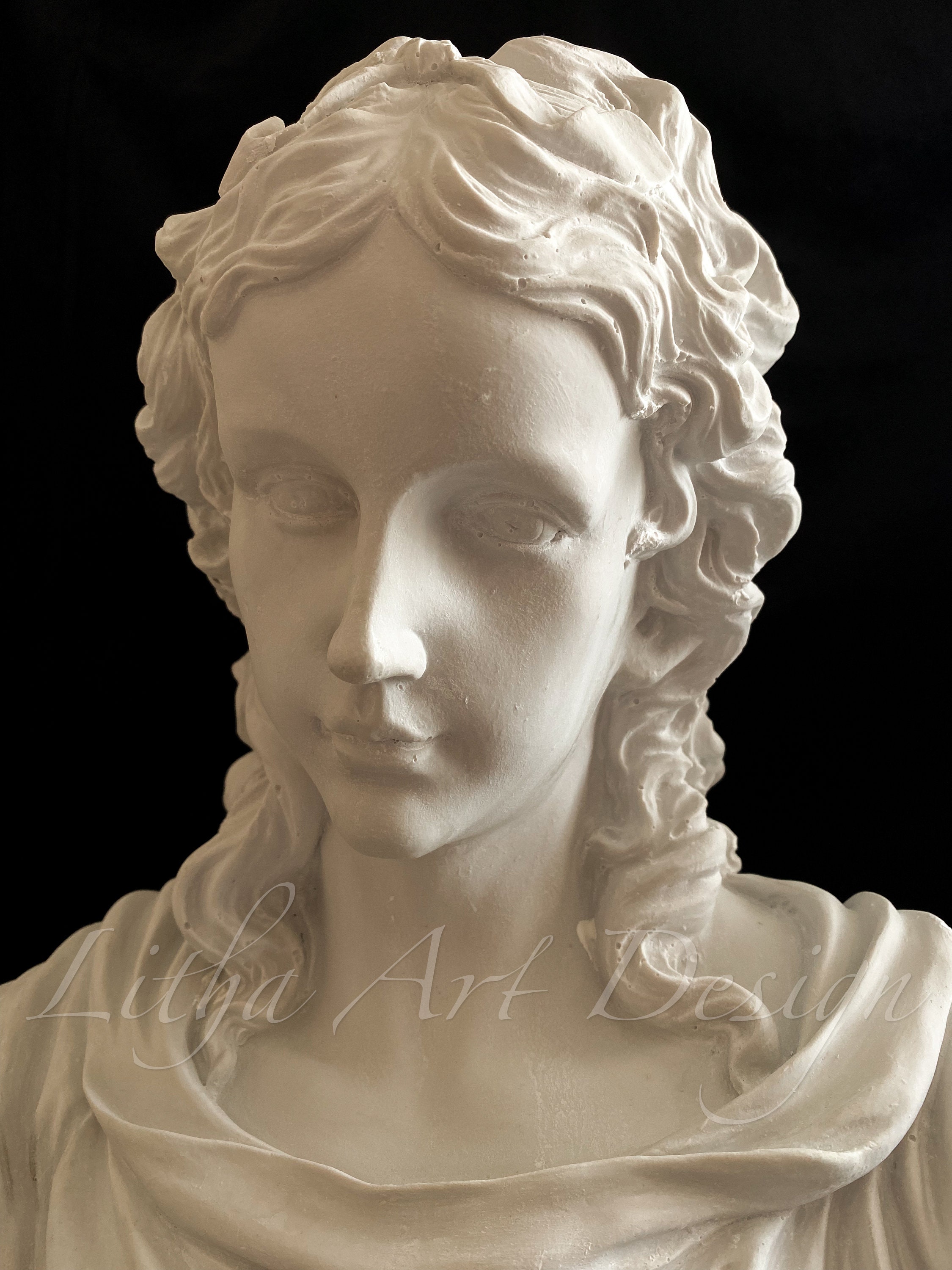 Greek Goddess Hera Bust Large Statue White God Sculpture Roma - Etsy