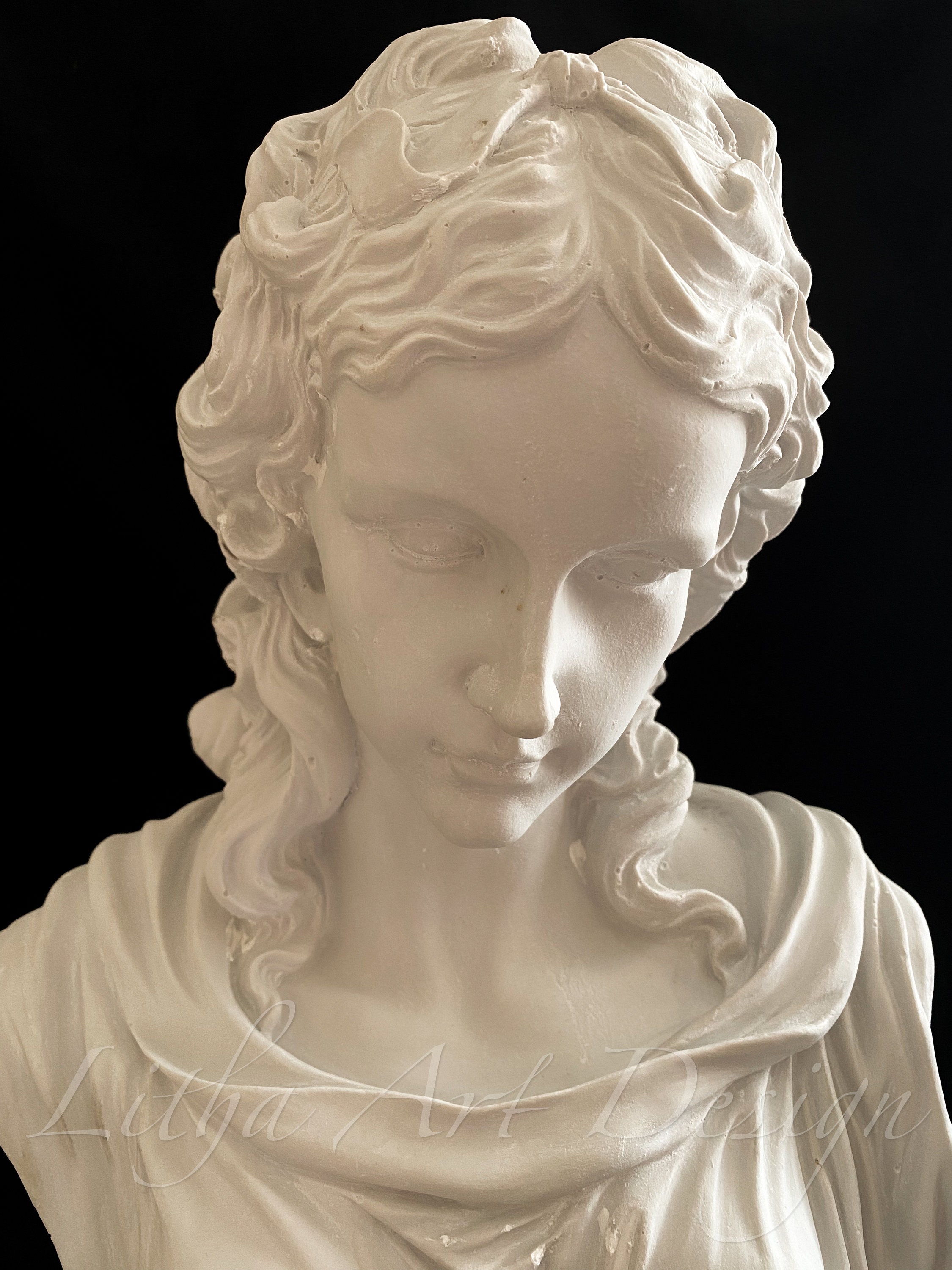 Greek Goddess Hera Bust Large Statue White God Sculpture Roma - Etsy
