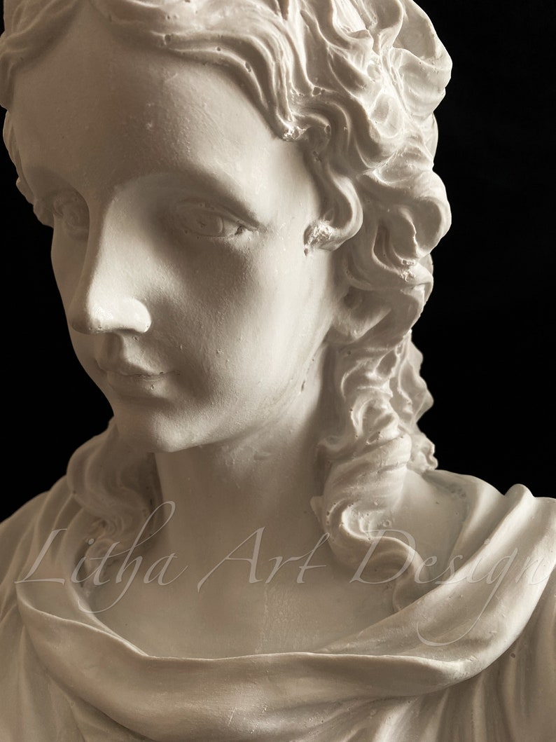 Greek Goddess Hera Bust Large Statue White God Sculpture Roma - Etsy