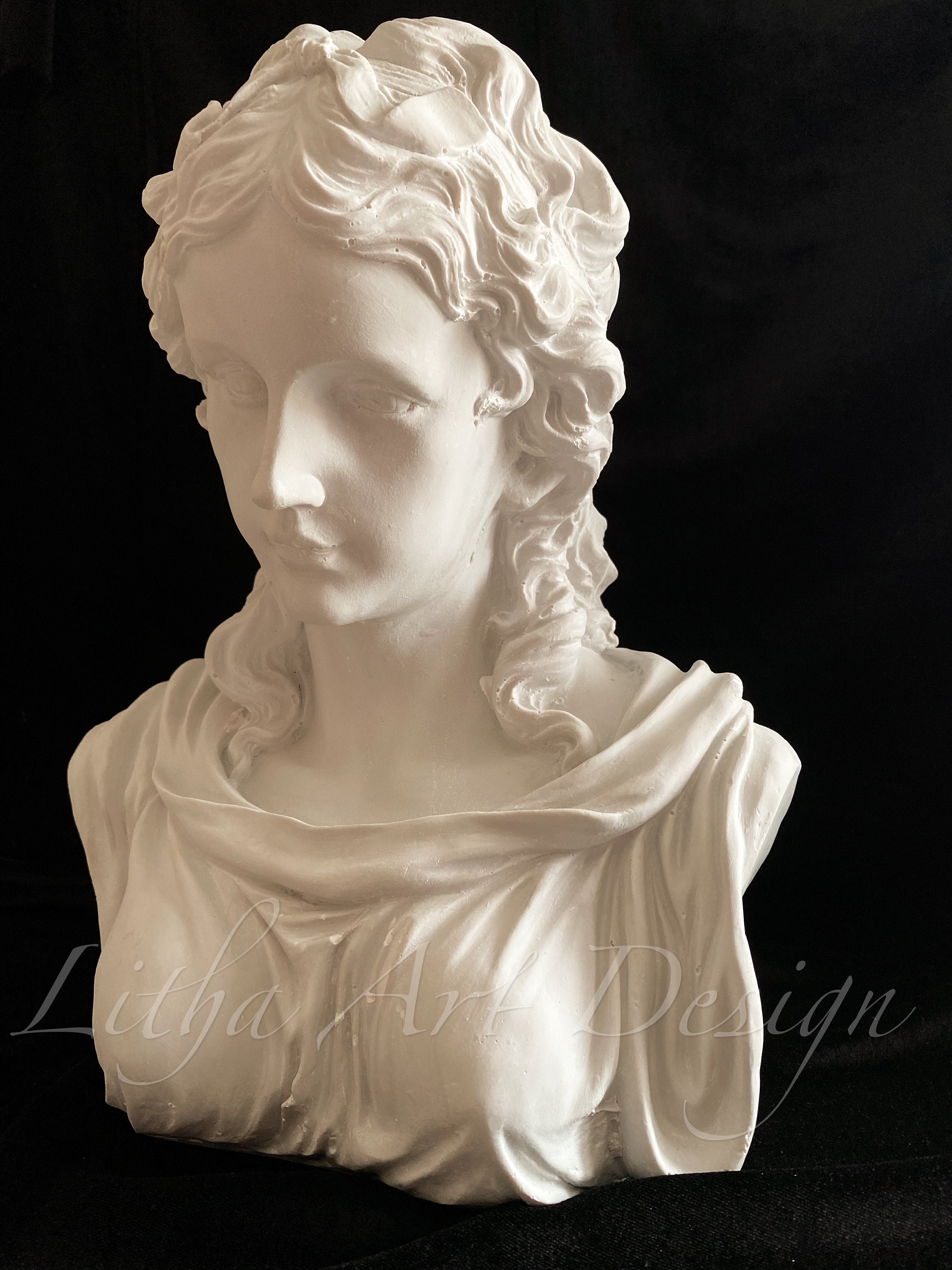 Greek Goddess Hera Bust Large Statue White God Sculpture Roma - Etsy
