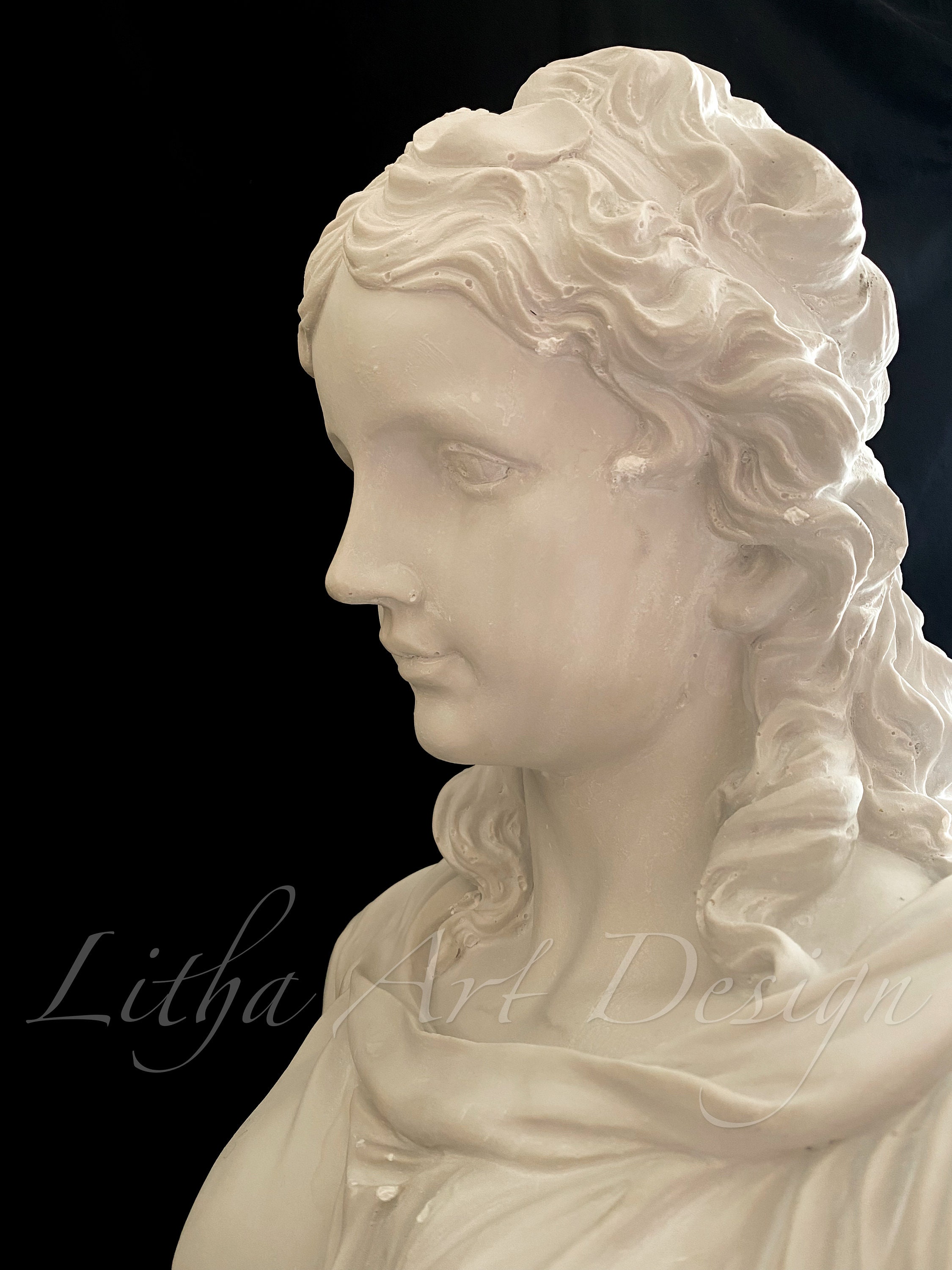 Greek Goddess Hera Bust Large Statue White God Sculpture Roma - Etsy