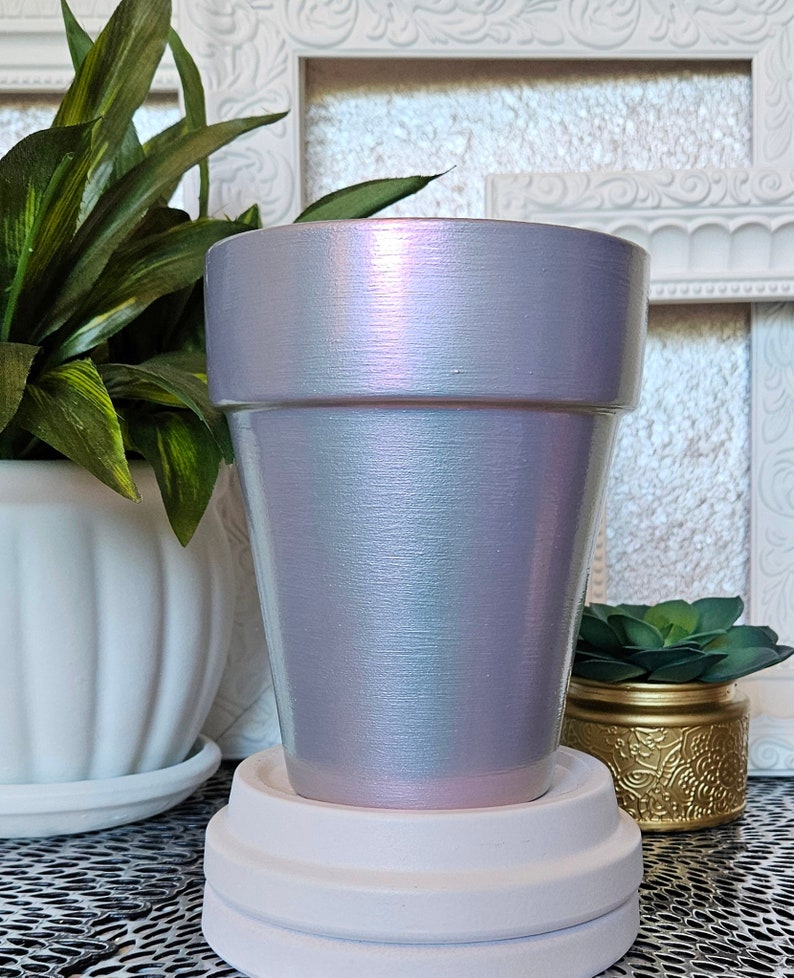 Color Shift Plant Pots, Gold, Silver, Copper, Rose Gold, Flowerpot ...