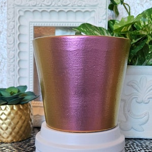 5" Color Shift Plant Pots, Gold, Silver, Copper, Rose Gold, Plant Lover ...