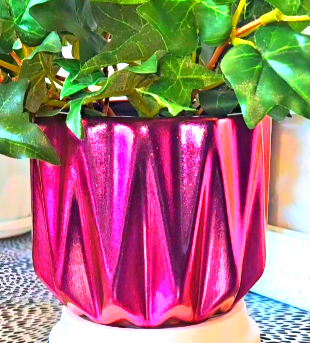 Magenta & Hot Pink Color Shift Plant Pot, Plant Lover, Gift for Her ...