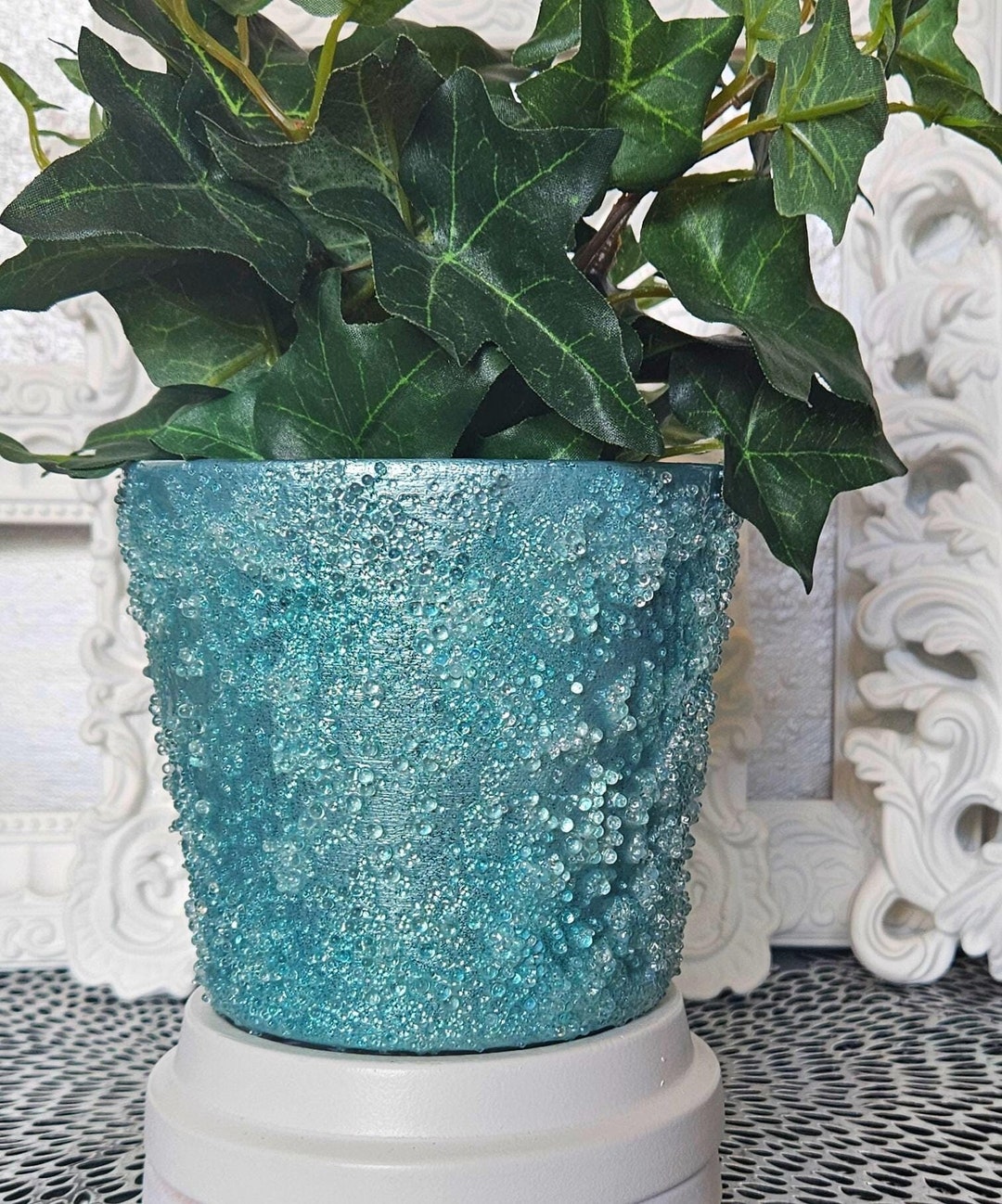 Glass Bubble Plant Pot, Pastel Purple, Pink, Green, Blue, Gift for Her ...