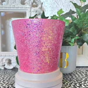 Sparkly Glitter / Light Pink Plant Pot, Plant Lover, Gift for Her ...