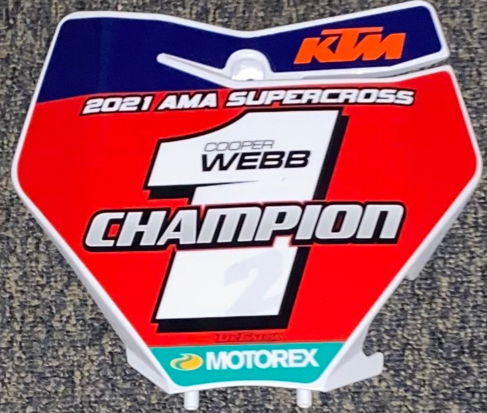 Cooper Webb 2021 SX Champion Replica Front Number Plate - Etsy UK