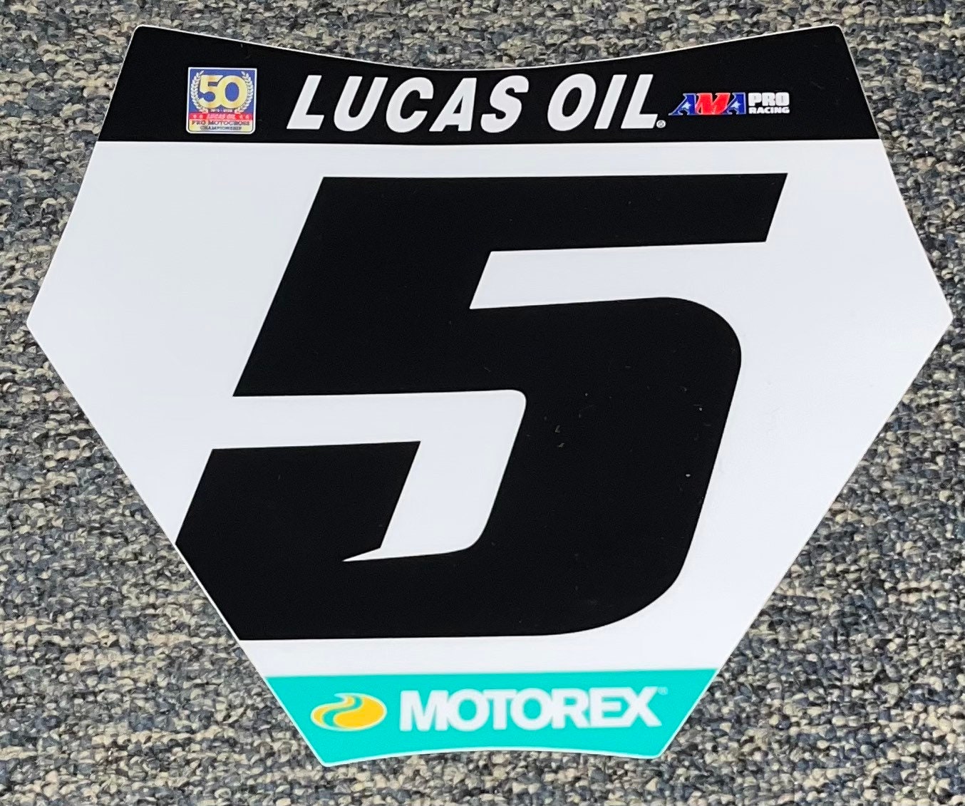 Motocross Front Number Plate
