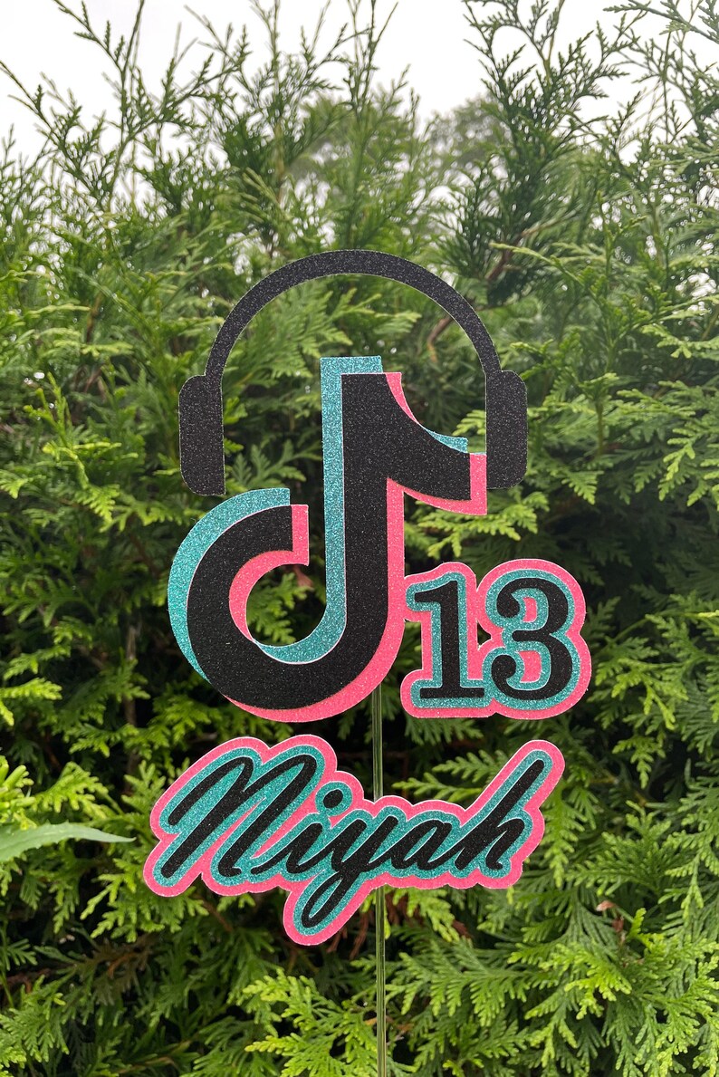 Tiktok Cake Topper Tik Tok Birthday Party Tiktok Theme - Etsy