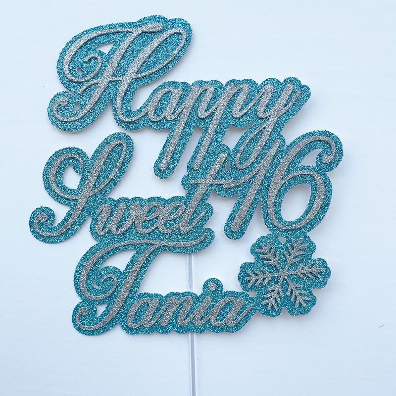 Sweet 16 Cake Topper - Etsy