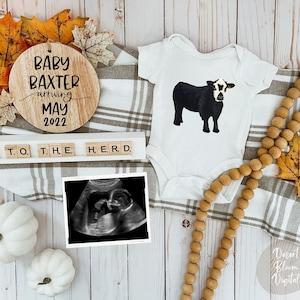 Cow Pregnancy Announcement: Western Farm Gender Reveal (digital) - Etsy