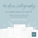 Modern Calligraphy Lowercase Alphabet Practice Sheets, Calligraphy ...
