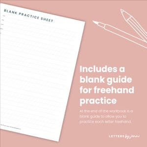 Beginners Calligraphy Letter Connections Practice Sheets, Calligraphy ...