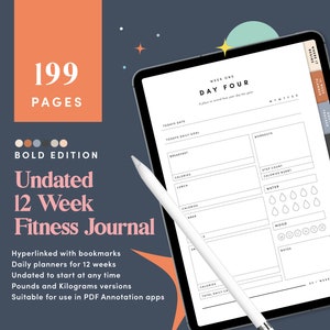 Digital Fitness Planner Goodnotes, Fitness Planner Ipad, Fitness ...