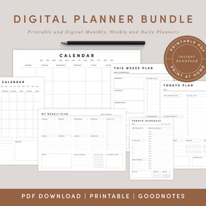 Printable Planner Bundle Digital Planner Bundle for - Etsy