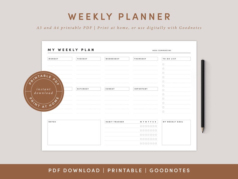 Printable Planner Bundle Digital Planner Bundle for - Etsy