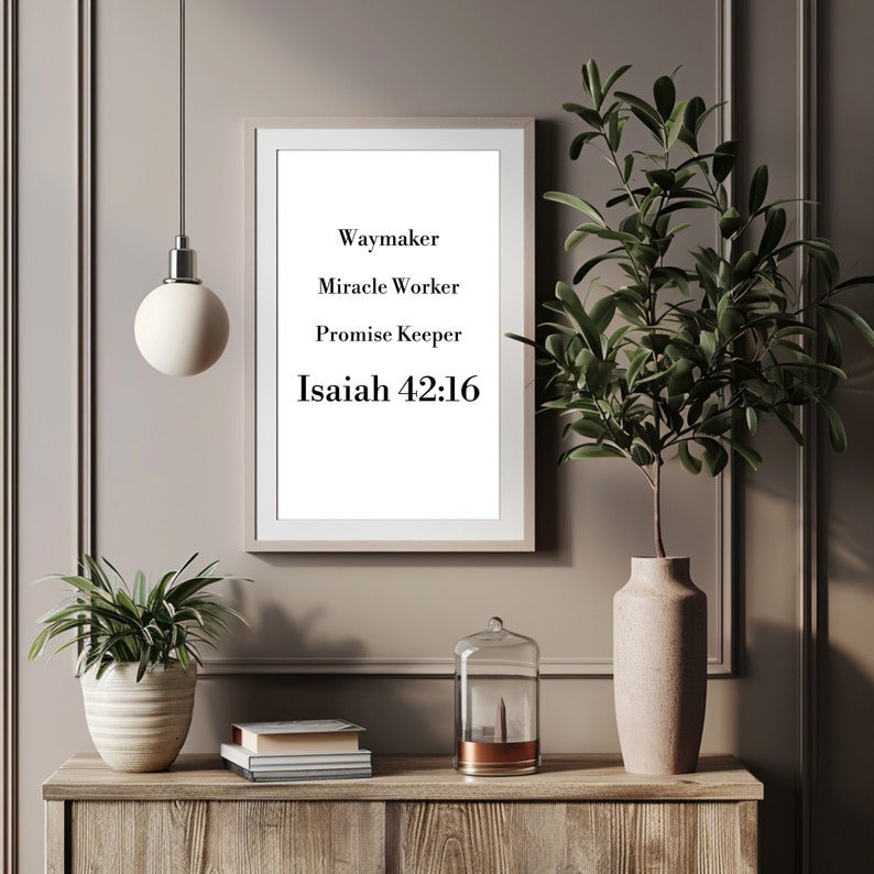Way Maker :isaiah 42-16 | Christian Wall Art | Bible Verse | Religious ...