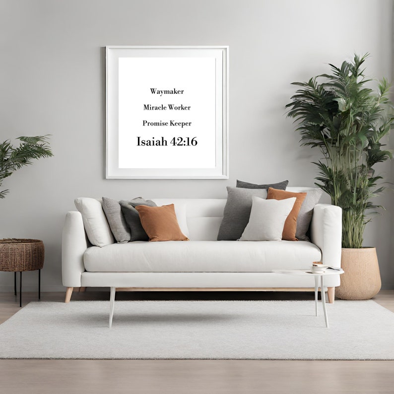 Way Maker :isaiah 42-16 | Christian Wall Art | Bible Verse | Religious ...