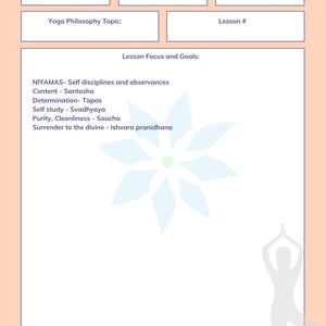 Yoga Lesson Plans - Etsy
