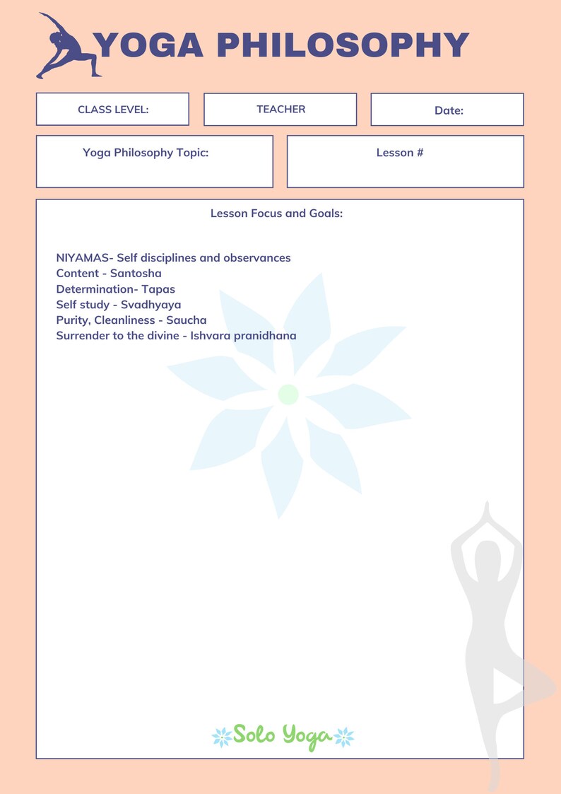 Yoga Lesson Plans - Etsy