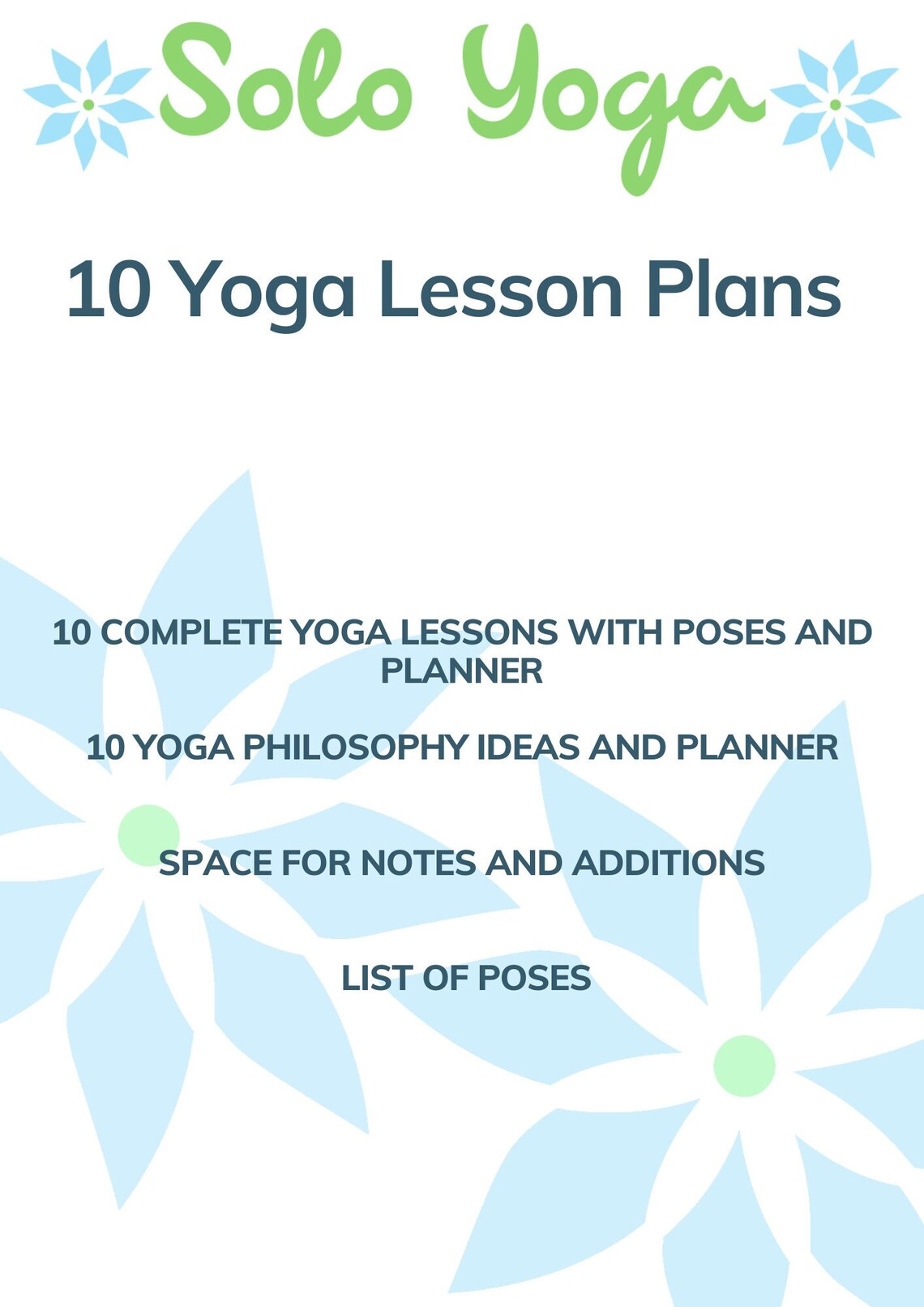 Yoga Lesson Plans - Etsy