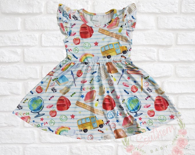 Back to School Dress, First Day of School Dress, First Day of Daycare ...