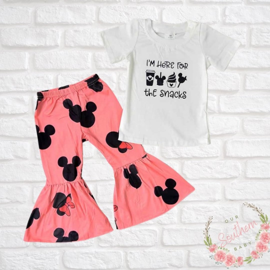 I’m Here for the Snacks Kids Outfit, Mouse Outfit, Baby Vacation Outfit ...