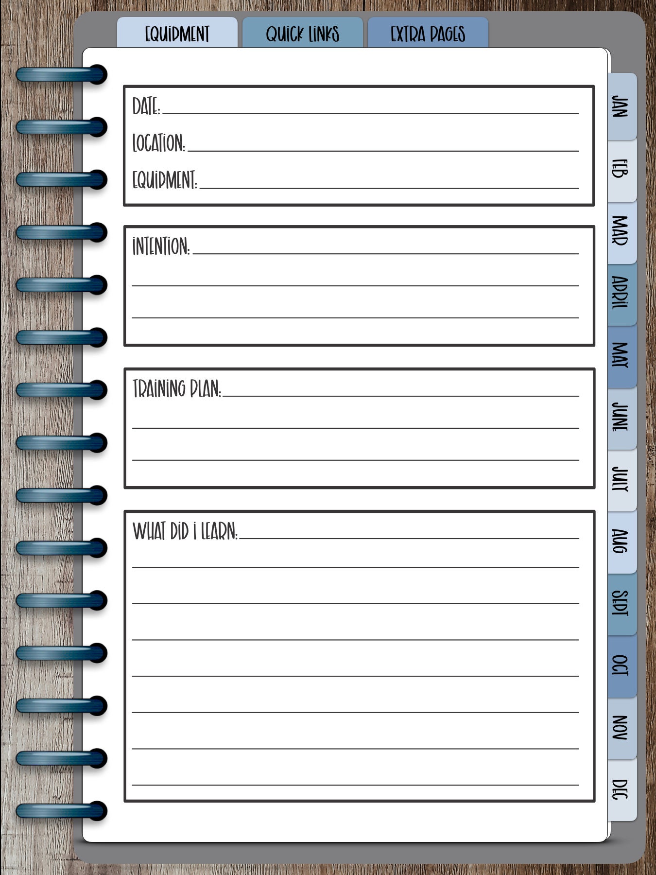 Archery Shooting Log/journal- Instant Digital Download With Hyberlinks ...