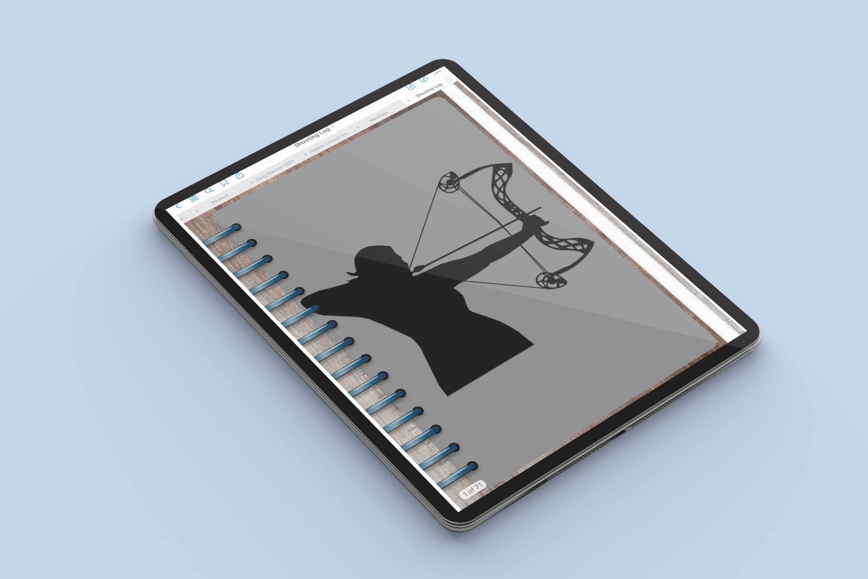 Archery Shooting Log/journal- Instant Digital Download With Hyberlinks ...