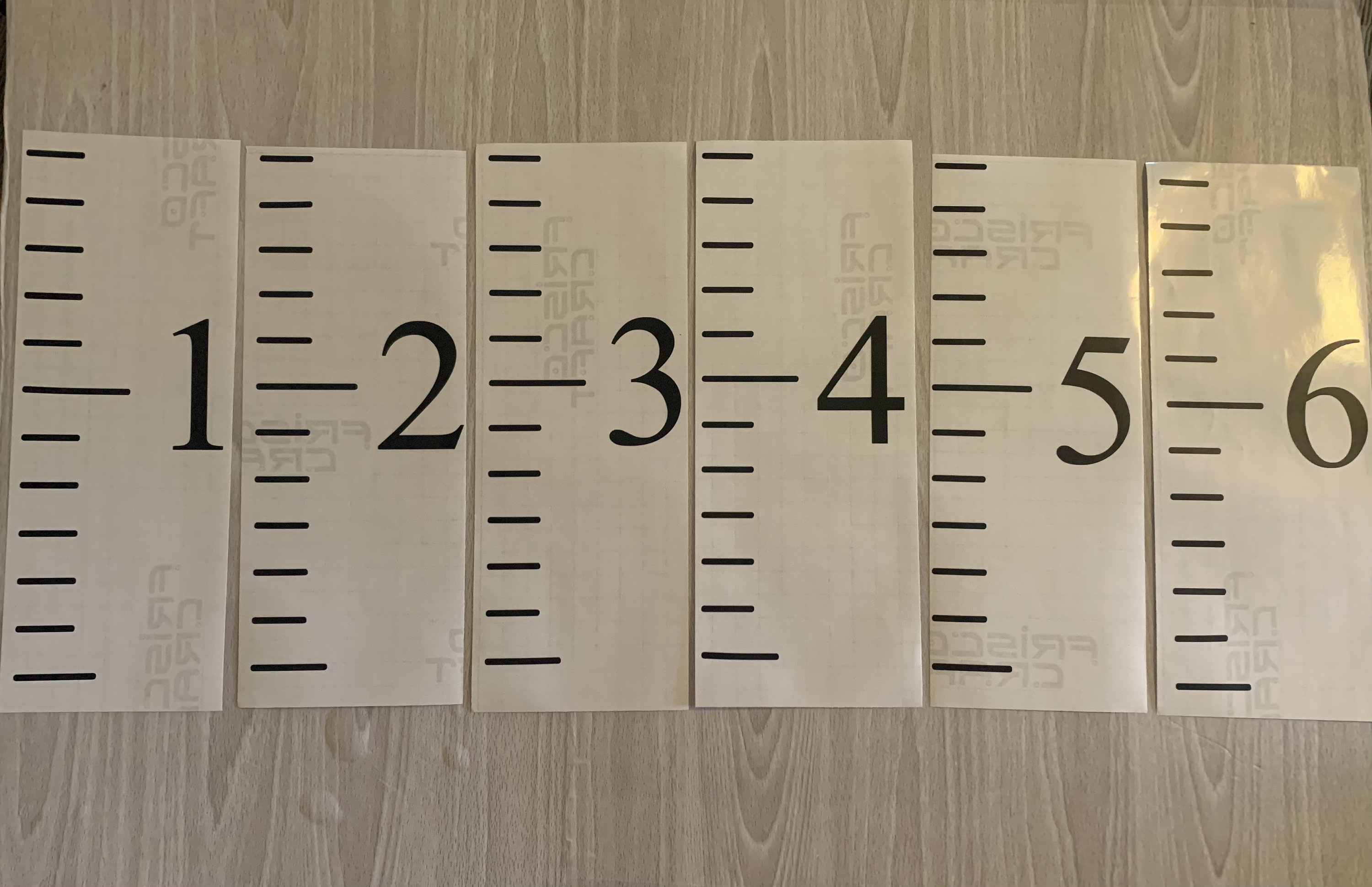 Decal/ Sticker Set Growth Chart Ruler DIY Tic Marks and | Etsy