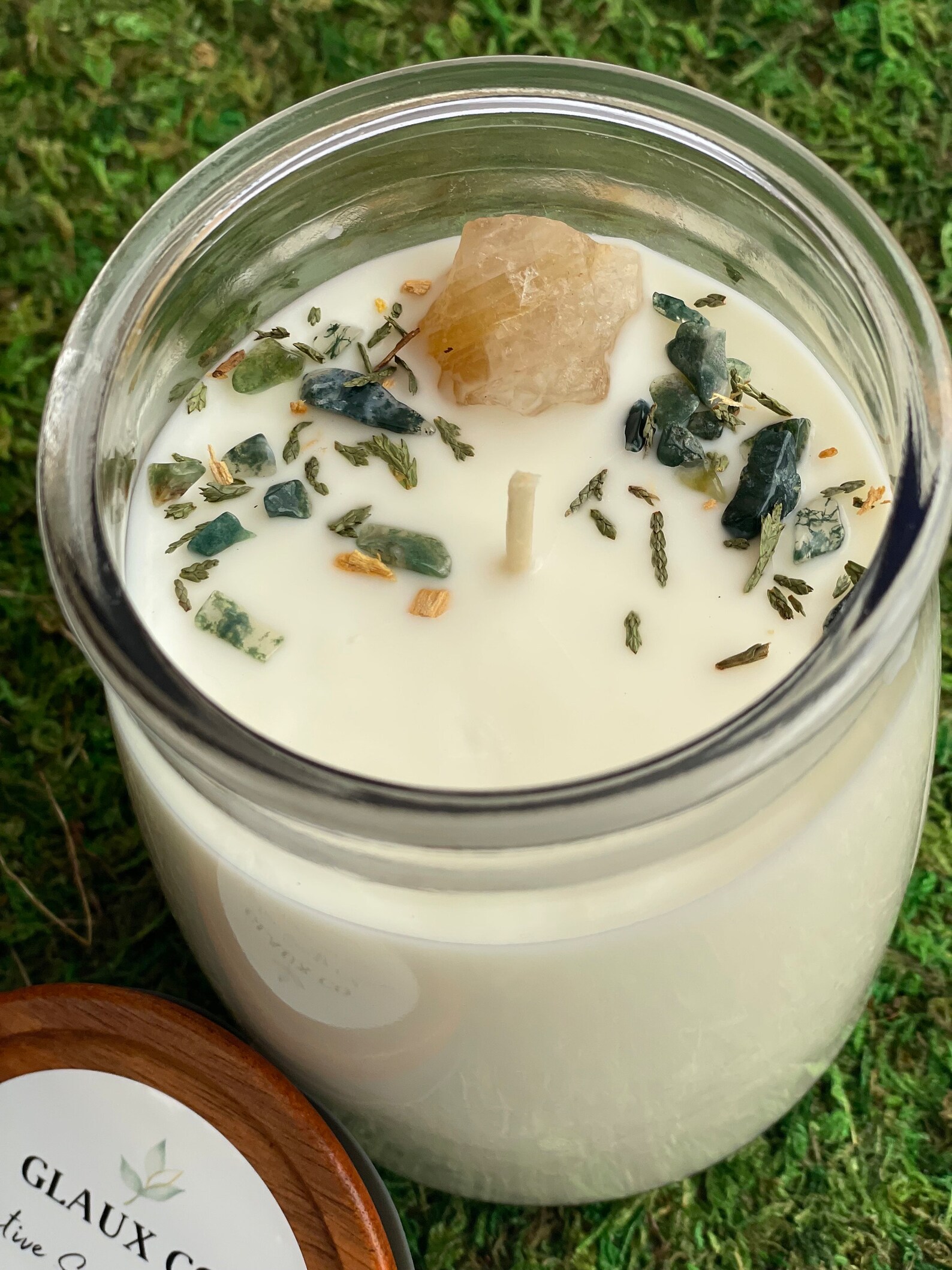 Negative Energy Cleanse Crystal Infused Soy Candle - Etsy