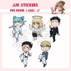 PRE-ORDER Jujutsu Kaisen Vinyl Stickers || Kashimo/ Hana/ Higuruma ...